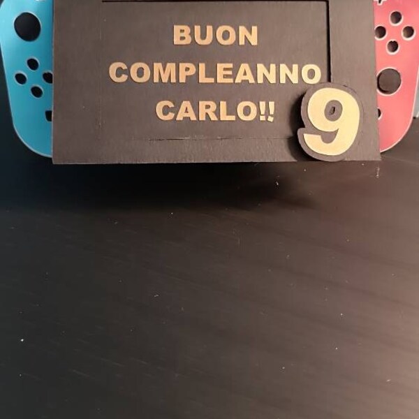 Video Game Birthday Card Svg, Switch Birthday Card Svg, Switch Cut File ...