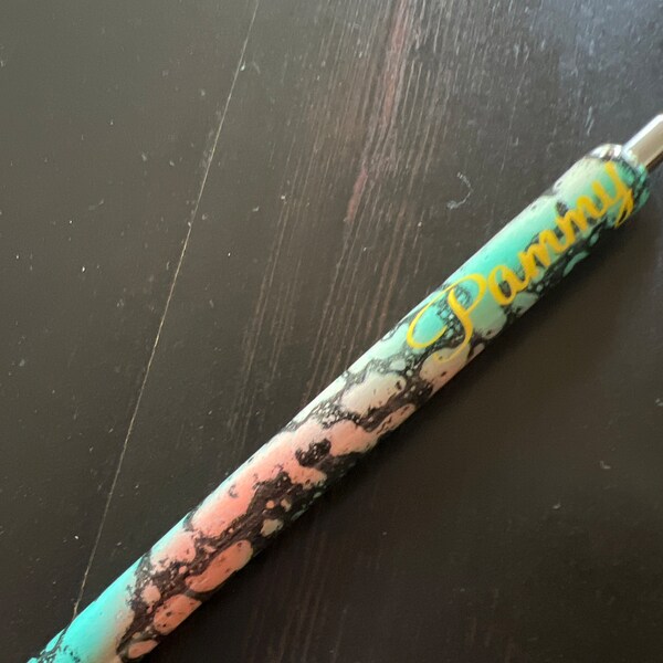 Personalized Fall Glitter Pen Custom Autumn Pen Refillable Glitter Pen ...