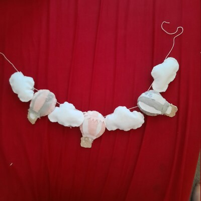 Instant PDF Sewing Pattern White Cloud Garland Felt Pattern to Make ...