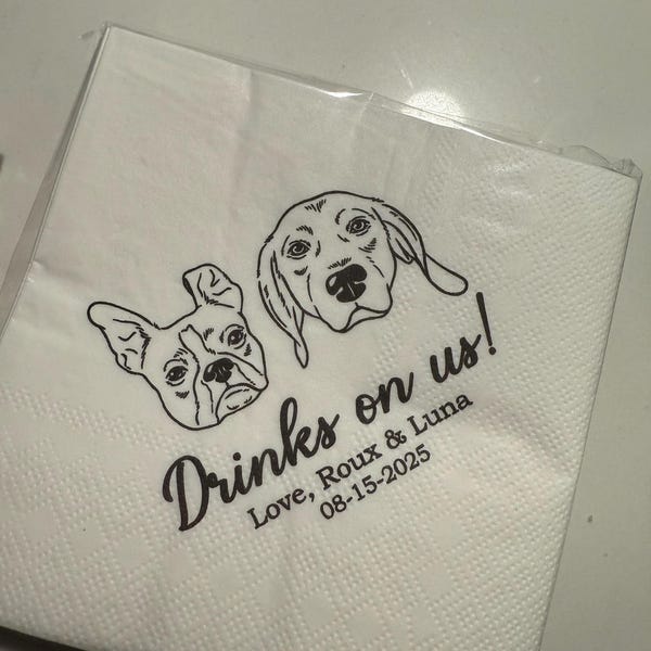 Custom Love Note Handwriting Napkins, Personalized Handwritten Note ...