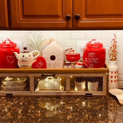 Rae Dunn Valentine Inspired Farmhouse Happy Valentines Day Vinyl Decal ...