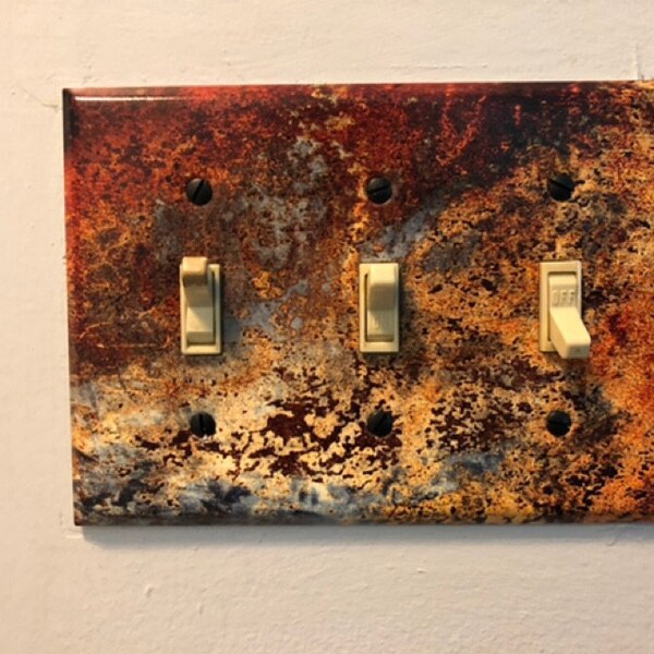 Metal Light Switch Covers - Image of Aged Copper - Patina Design Home ...