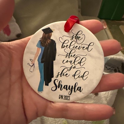 Nurse Ornament, New Nurse Gift, Graduation Ornament, Nurse Christmas ...