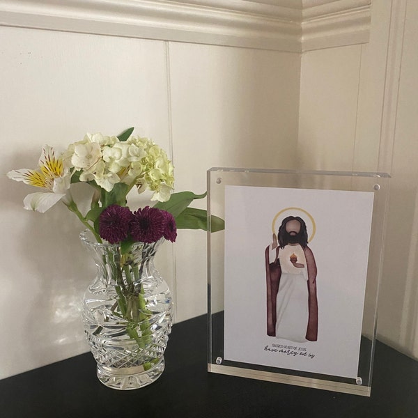 Sacred Heart of Jesus | Saint Card | Saint Print | Catholic Gift - Etsy