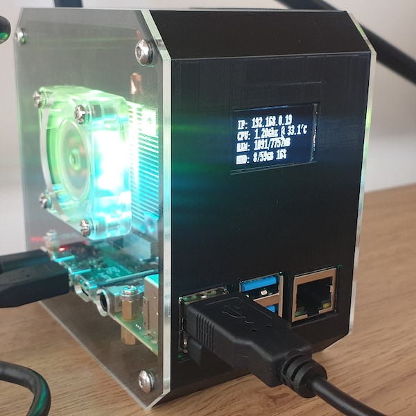 Raspberry Pi 4B Desktop Computer Case - Etsy