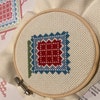 Palestinian Embroidery Cross Stitch DIY Tatreez Kit 5in Hoop With 4 ...
