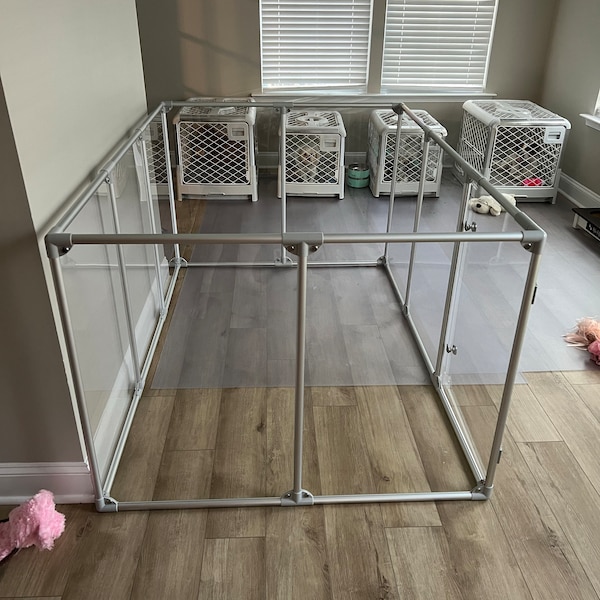 Modern Acrylic Dog Pen: Large Indoor Pet Enclosure - Etsy