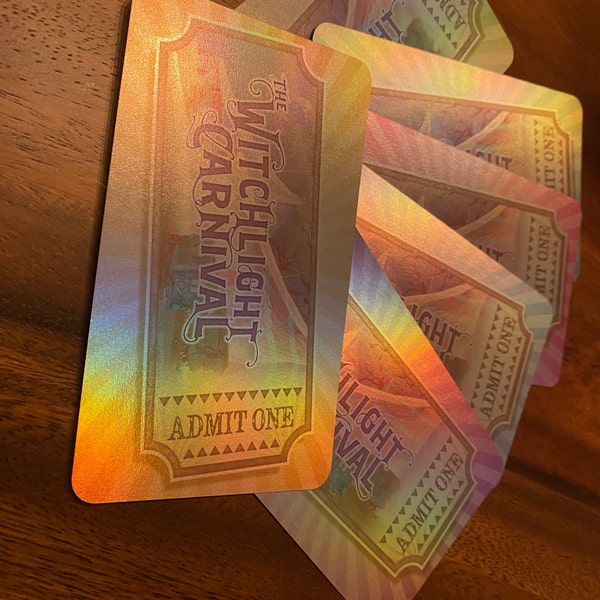 Holographic Carnival Tickets for the Wild Beyond the Witchlight - Etsy