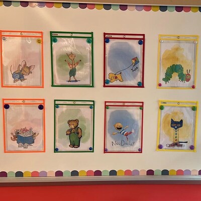 Book Character Posters Watercolor Book Character Posters Classroom ...