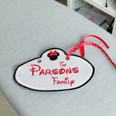 Digital Embroidery Design Machine Applique Stroller Name Tag Dis World ...