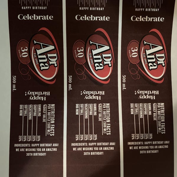 Sticker Label - Personalized Coke Label, Coke Bottle, Coke Label ...