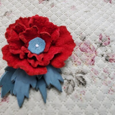 Leather Flower Poppy Pattern DIY Digital Pattern - Etsy