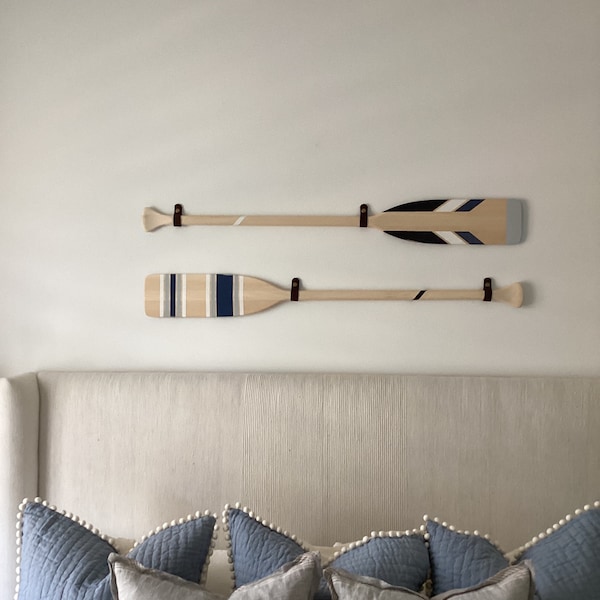 Coastal Decor Paddle Hook Rack Cottage Decor Gift Canoe Paddle Towel ...