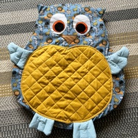 Owl Baby Mat / Play Mat / Floor Cushion DIY Tutorial PDF a4-size Sewing ...