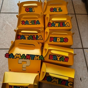 Mario Inspired Custom Name Tags - Etsy