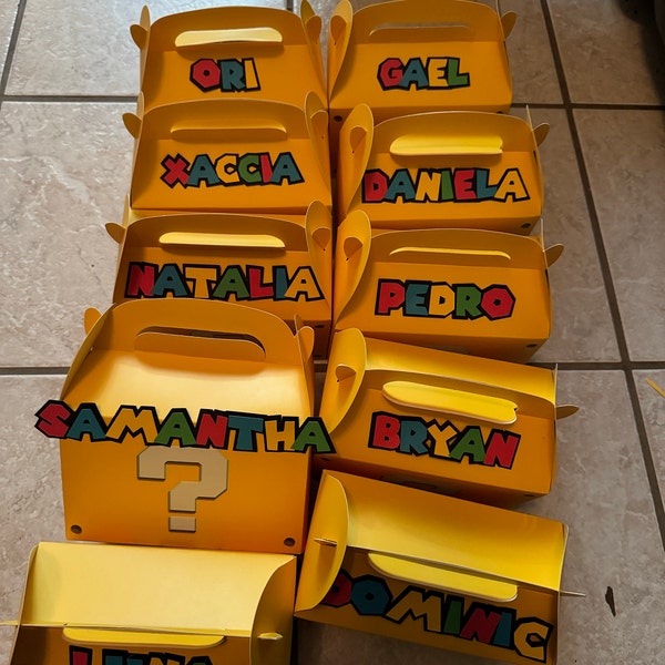 Mario Inspired Custom Name Tags - Etsy