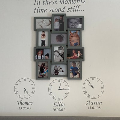 Time Zone Clock Decals City Decals Indoor Wall Decals Time - Etsy