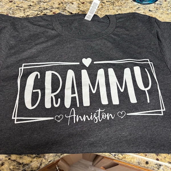 Grammy Shirt Personalized Grammy Shirt Grammy Shirt With Names, Custom ...