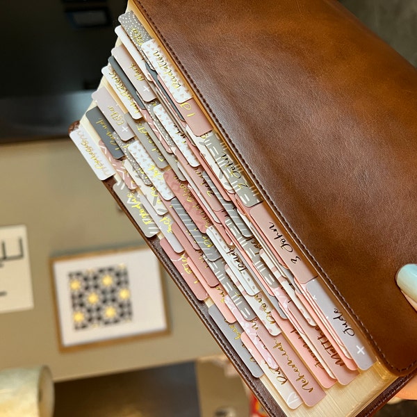 Bible Tabs | Laminated Bible Tabs | Tabs for the Bible | Pretty Bible ...