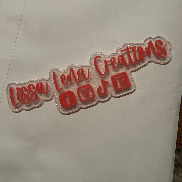 Laser Cut Name | Business Watermark | Physical Watermark | Acrylic Tag ...