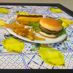 Plate of Fake Pancakes With Fruit - Etsy