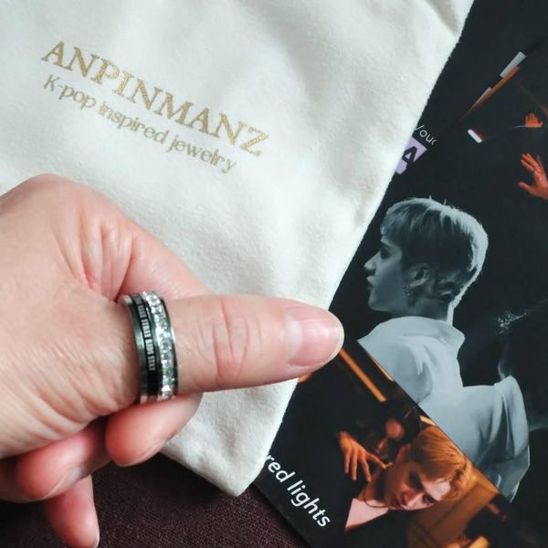Agustd D-DAY Spinning Ring, Bts-inspired Jewelry, Bts Ring, Bts Suga ...