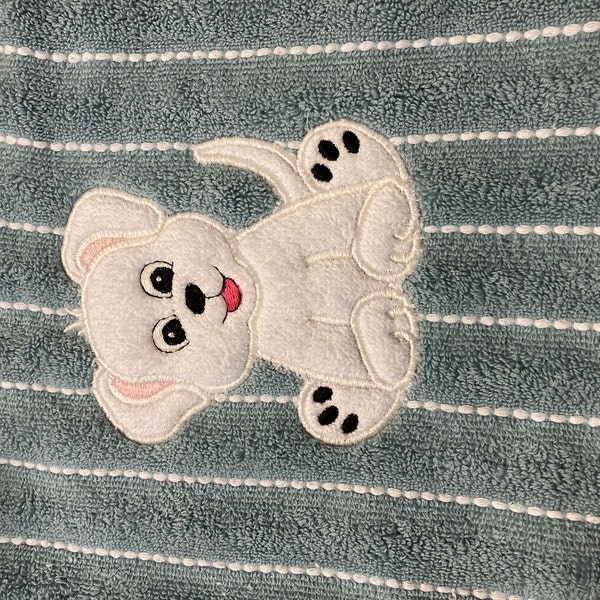 Applique Puppy Labrador Machine Embroidery Design Pattern Boy Girl Cute ...