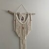 Blue Macrame Wall Hanging With Crystal, Crystal Wall Hanging, Colorful ...