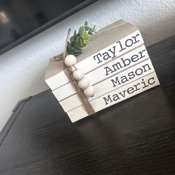 Personalized Stamped Books With Family Names, Books With Names ...