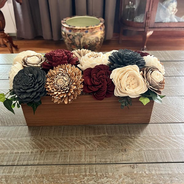 Sola Wood Flowers, Flower Arrangement, Wedding Table Flowers, Wood ...
