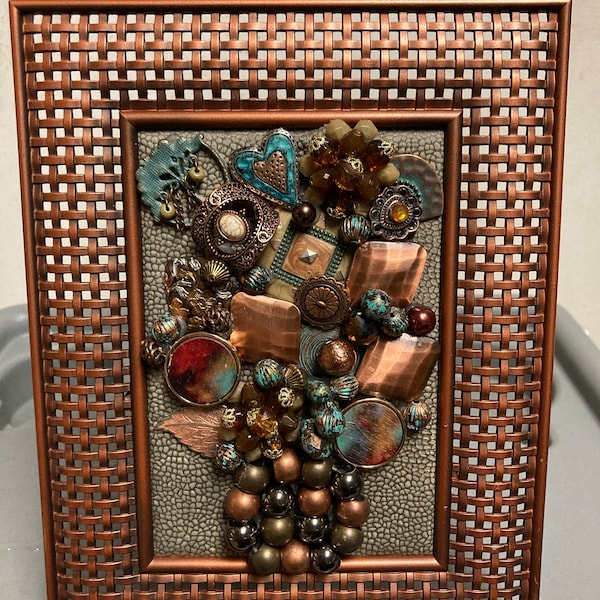OOAK Framed Vintage Style Jewelry Art - Etsy