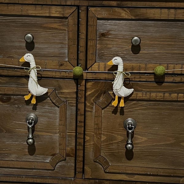 Custom Goose Felt Banner, Geese Banner for Nursery/room, Geese Garland ...