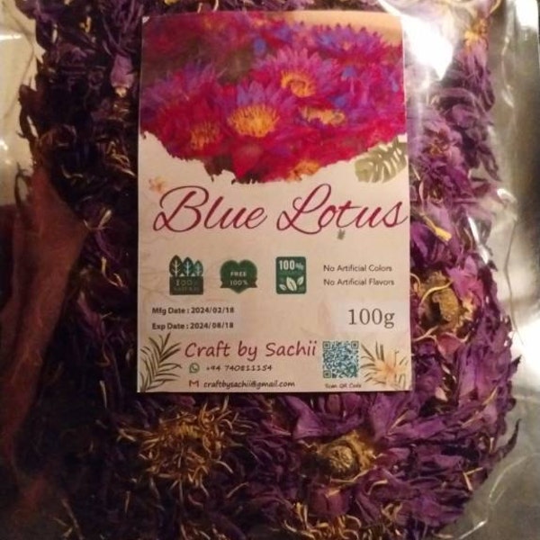 1000g Premium Organic Dried Blue Lotus Flowers | Blue Tea | Herbal Tea ...