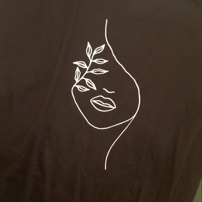 Women's Face T-shirt Abstract Face Design Peace T-shirt - Etsy