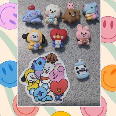 BTS Shoe Charms Crocs Cute Kpop Set - Etsy