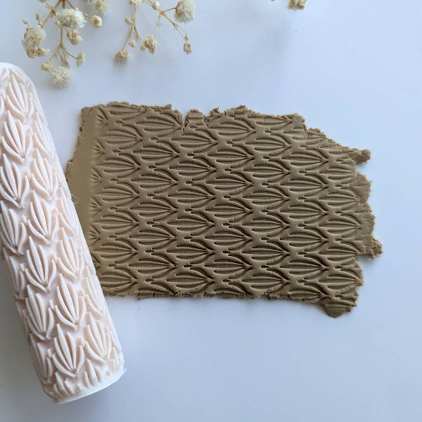 Art Deco Pattern Texture Roller, STL File for 3D Printing, Polymer Clay ...