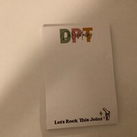 Doctor of Physical Therapy, DPT Note Pad, DPT Graduation Gift, New ...