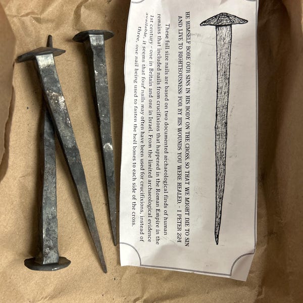 Hand Forged Crucifixion Nails - Etsy