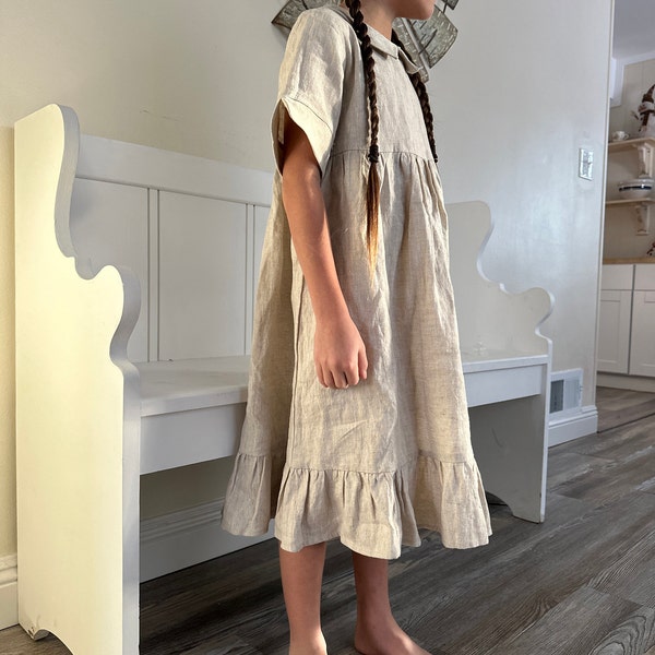 Handmade Kids Linen Overcoat, Childs Linen Jacket, Linen Jacket Linen ...
