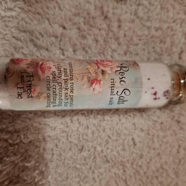 Rose Ritual Salt | Enchanted Salt | Pink Cleansing Salt | Circle ...