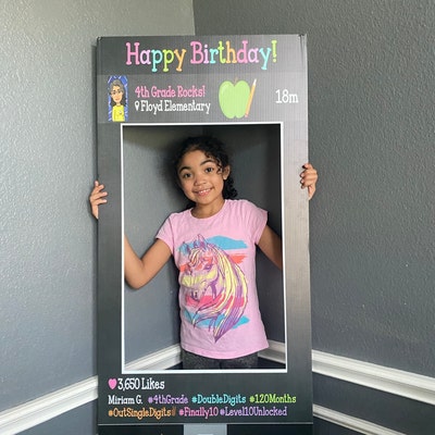 Printable First Day of School Frame, First Day of Preschool Social ...