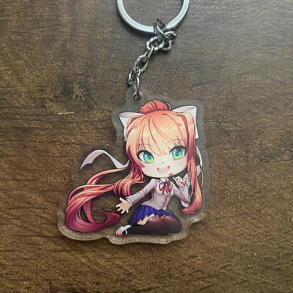 Doki Doki Literature Club Charms DDLC Keychains Monika Charm Natsuki ...