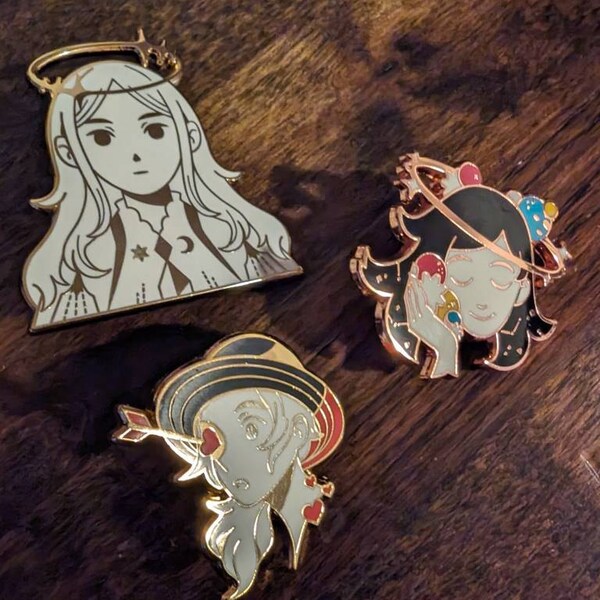 Angel Enamel Pin - Etsy