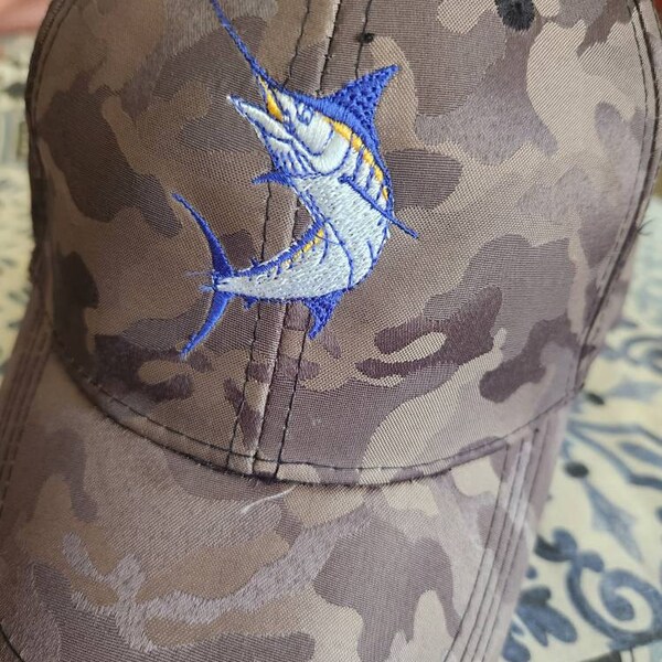 Marlin Fish Embroidery Design - Etsy