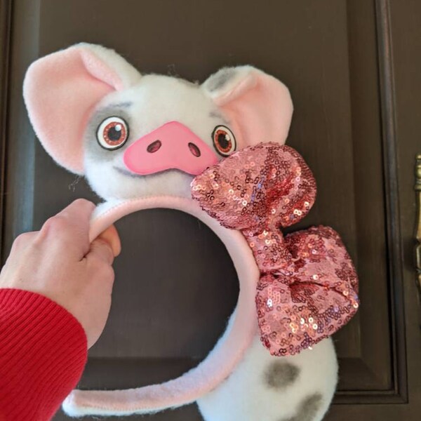 Pua Inspired Magical Ears With Pink Sequin Bow. - Etsy