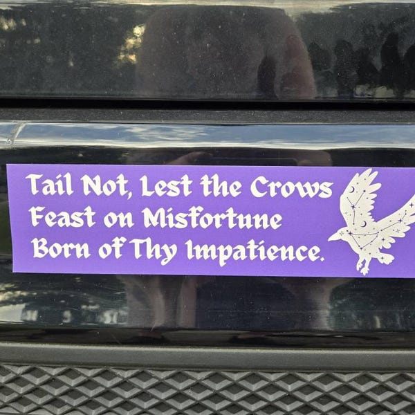 Funny Medieval Bumper Sticker, Goofy Ren Faire Car Magnet, Silly Car ...