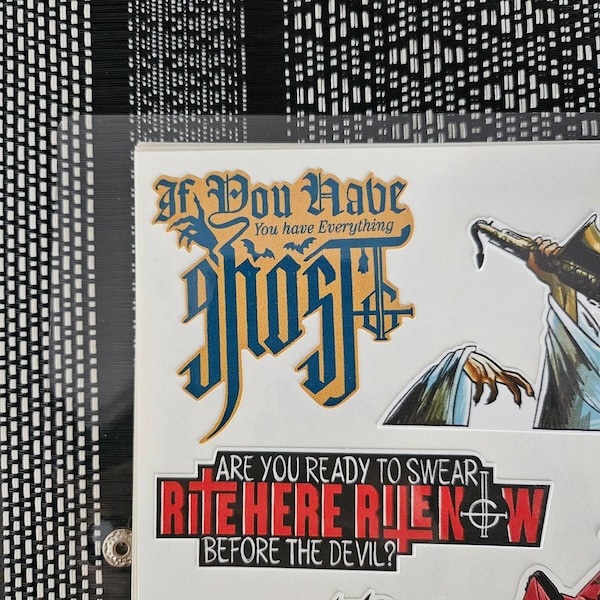 Papa Emeritus IV Cardinal Copia Square Hammer Ghost Movie Sticker - Etsy