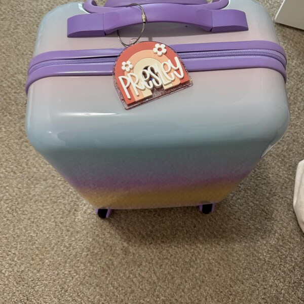 Rainbow Backpack Tags | Bookbag Tag | Kids Bag Tag | Diaper Bag Tags ...