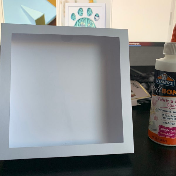 Blank Square Shadow Box Frame SVG for Layered Artwork Paper Art. 3d ...