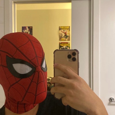 Customized Miles Morales Spiderman Mask, Cosplay Spiderman Mask ...